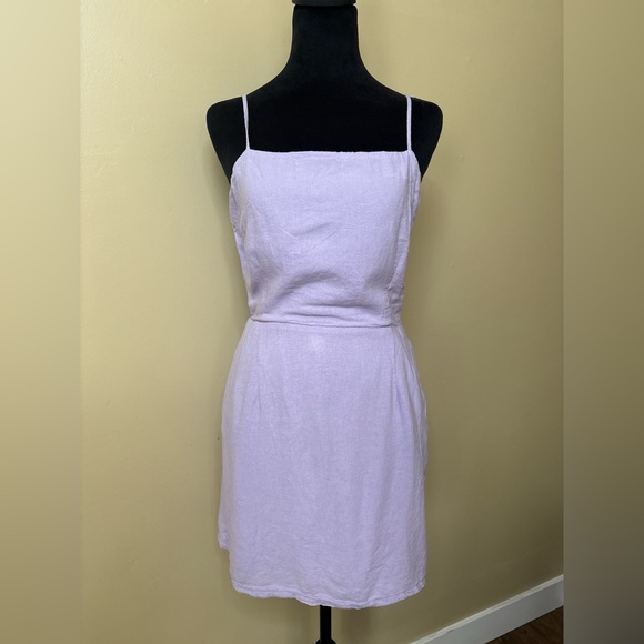 Garage | Dresses | Garage Lilac Mini Dress With Open Back | Poshmark